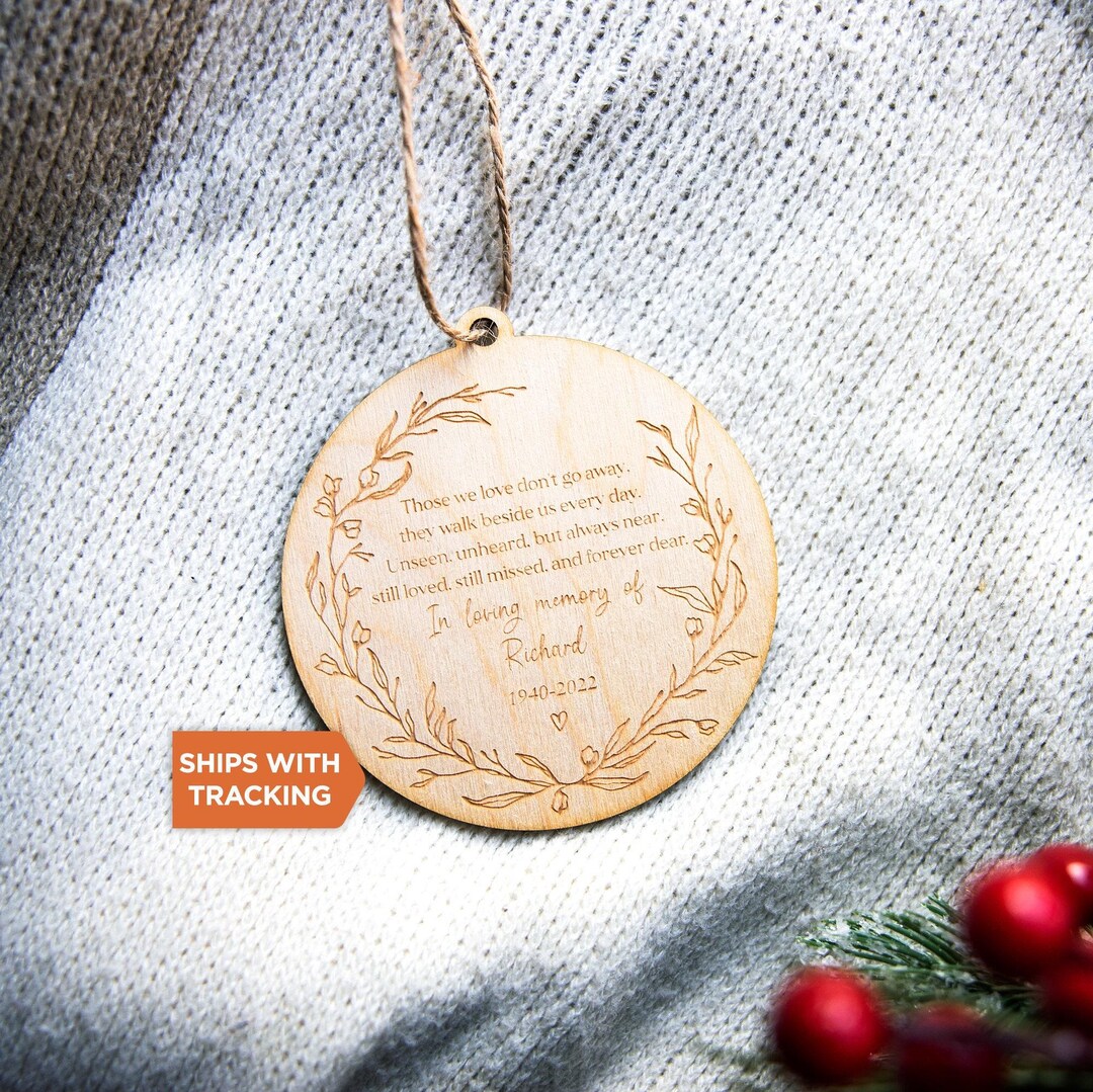 Personalized Memorial Ornament | in Loving Memory, Remembrance Ornament ...