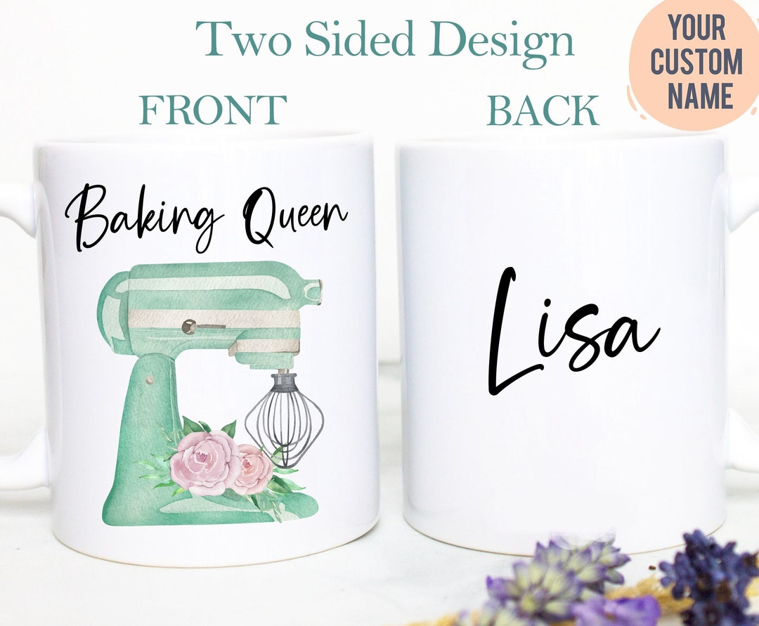 Custom Mug for Baker | Personalized Baking Queen Mug, Baker Mug, Funny ...