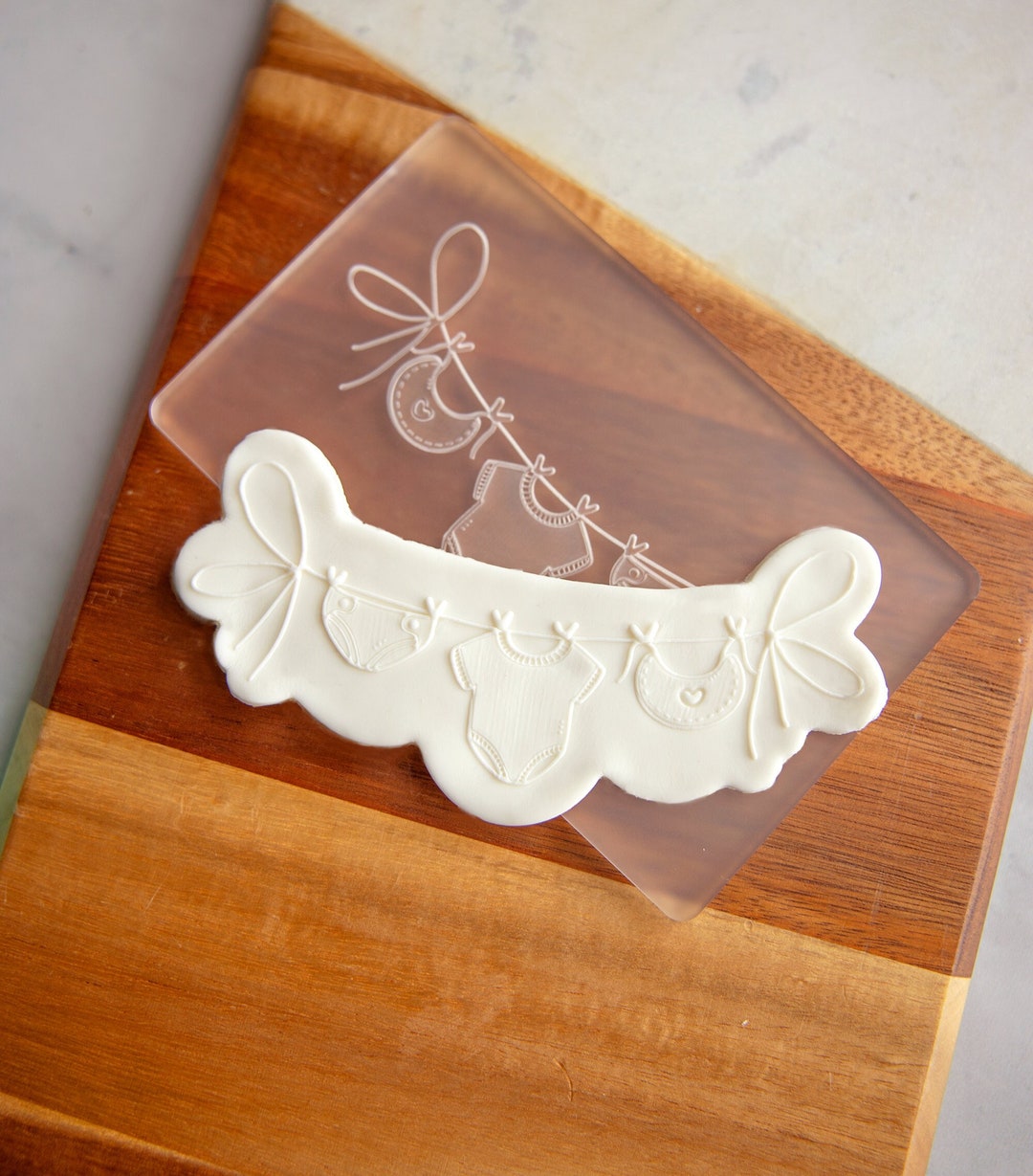Baby Banner - Acrylic Fondant Embosser With Optional Cutter | Baby ...