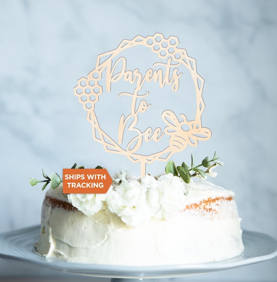 Parents to Bee Cake Topper Baby Shower Cake Topper Parents - Etsy