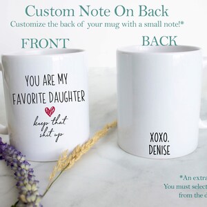 You Are My Favorite Daughter Mug Gift, Gift for Her, Daughter Gift ...