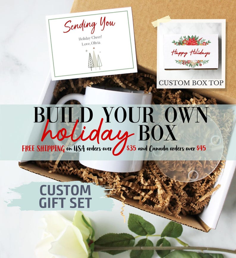 Build Your Own Holiday Box | Personalized Christmas Gift Box, Christmas ...