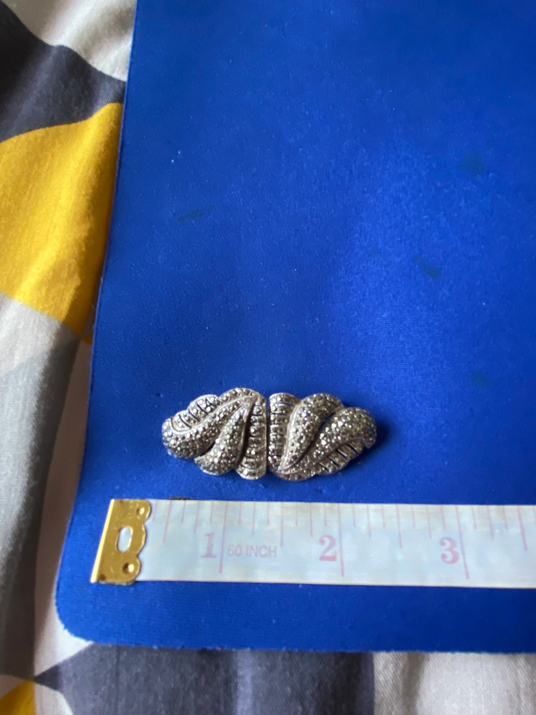 Vintage Art Deco Jewellery MARCASITE Pair of Dress Clips - Etsy