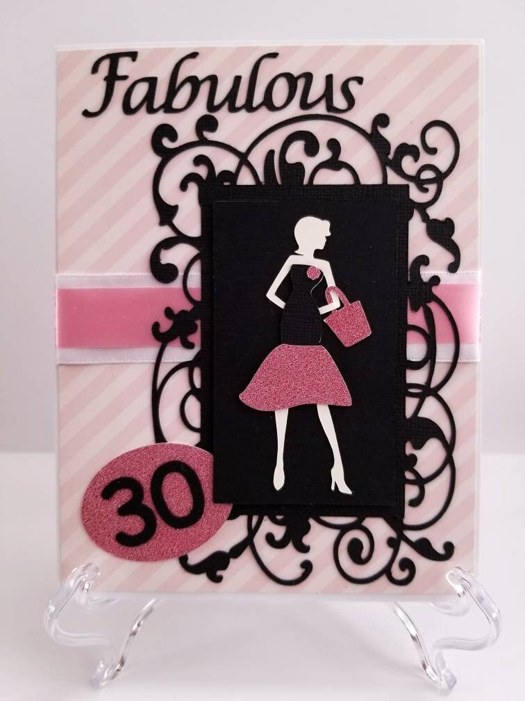 Fashionista Birthday Card 30th Birthday Card for Her - Etsy Canada