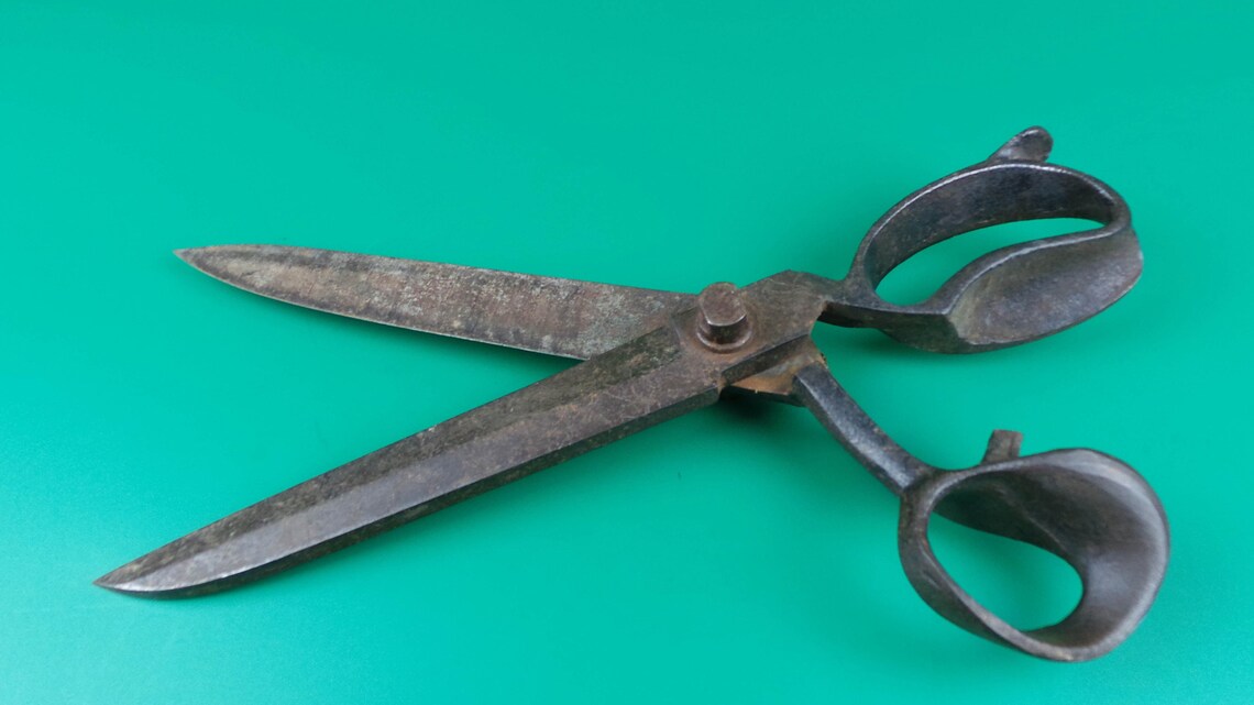 Vintage Steel Scissors Vintage Tailor Scissors Collectable | Etsy