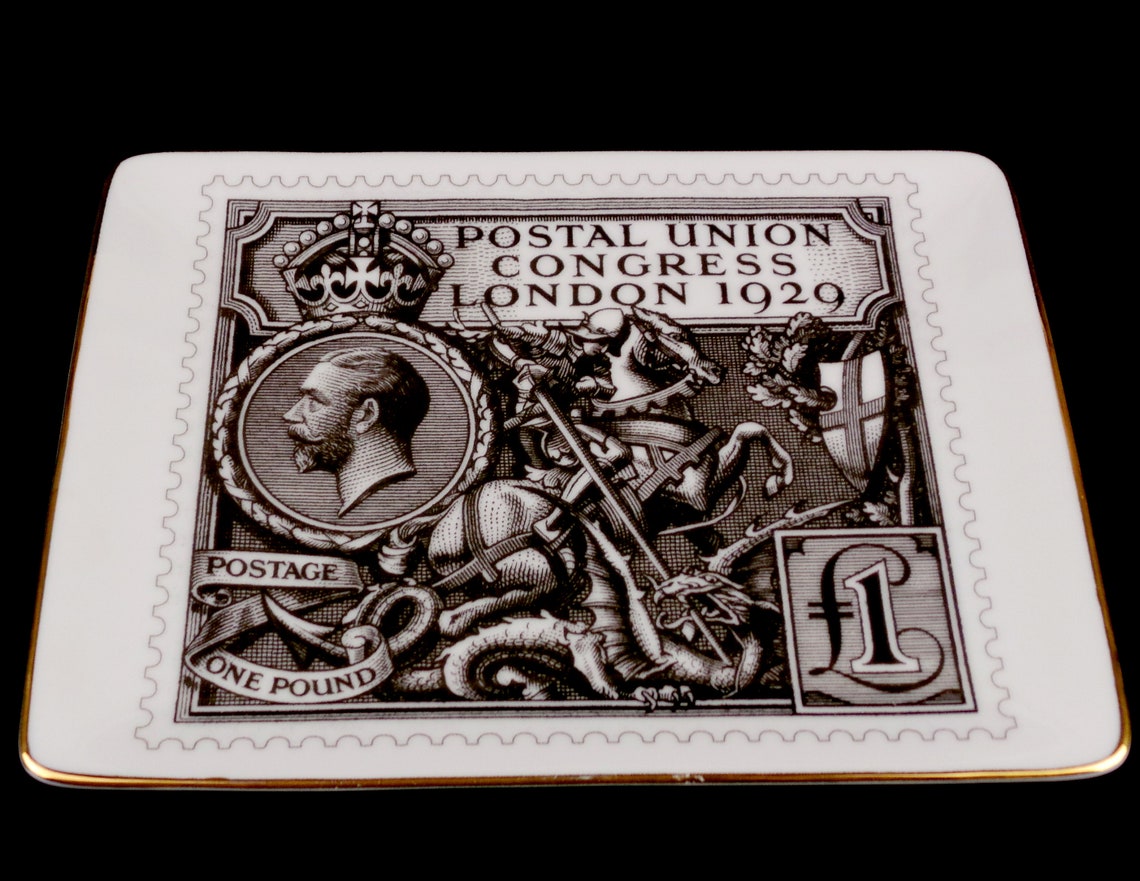 Vintage Fine Porcelain Wall Plate Royal Mail Postal Union - Etsy