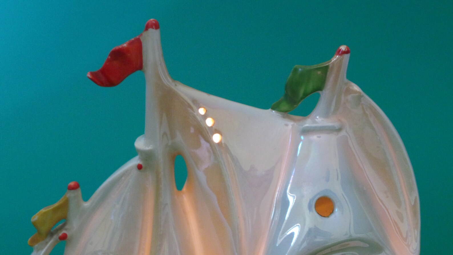 Antique Porcelain Sailing Ship Aroma Lamp Vintage Porcelain - Etsy