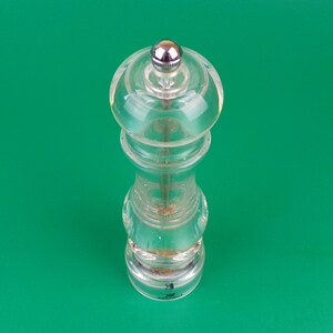 Vintage Large Clear Acrylic Salt Grinder Peugeot Collectable Plastic ...