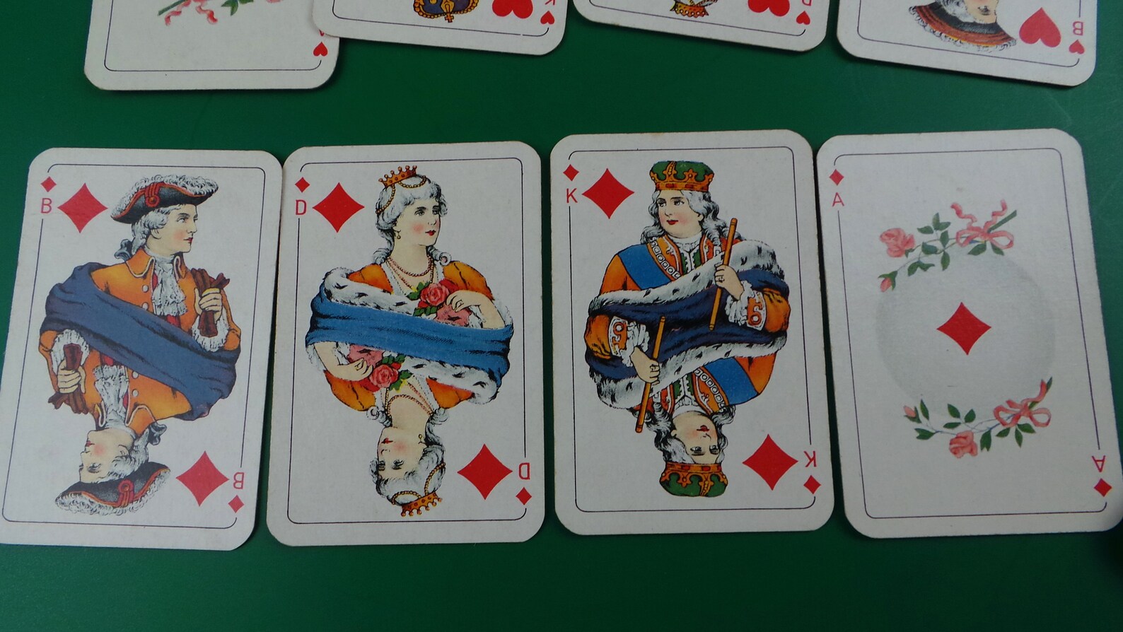 Vintage Solitaire Playing Cards Coeur Vintage Solitaire Retro - Etsy