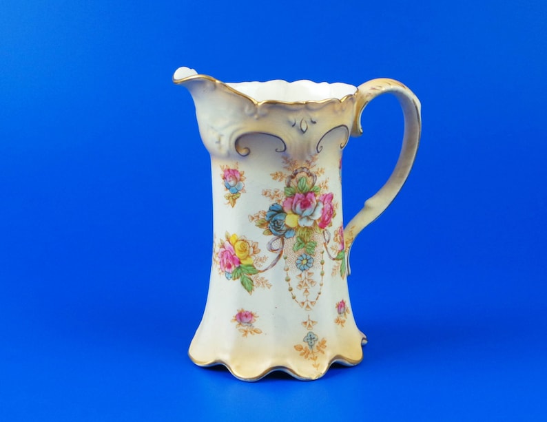 Antique Porcelain Pitcher Royal Crown Devon S.fielding & Co - Etsy