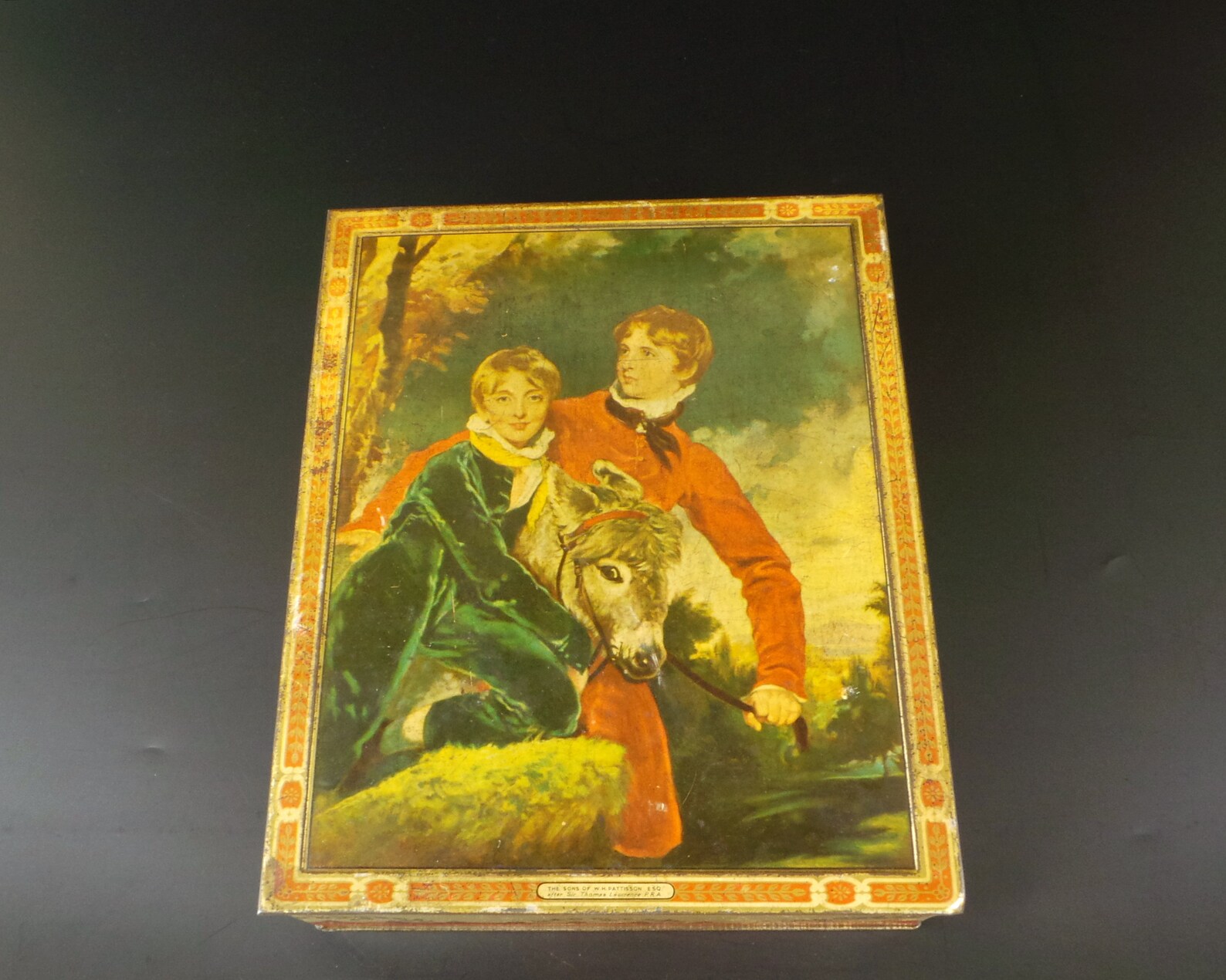 Vintage Tin Box Art Deco Tin Box Art Nuovo Made in England - Etsy