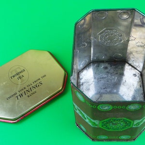Vintage Large Tea Tin Box Old Tin Box Twinings Tea Made in - Etsy