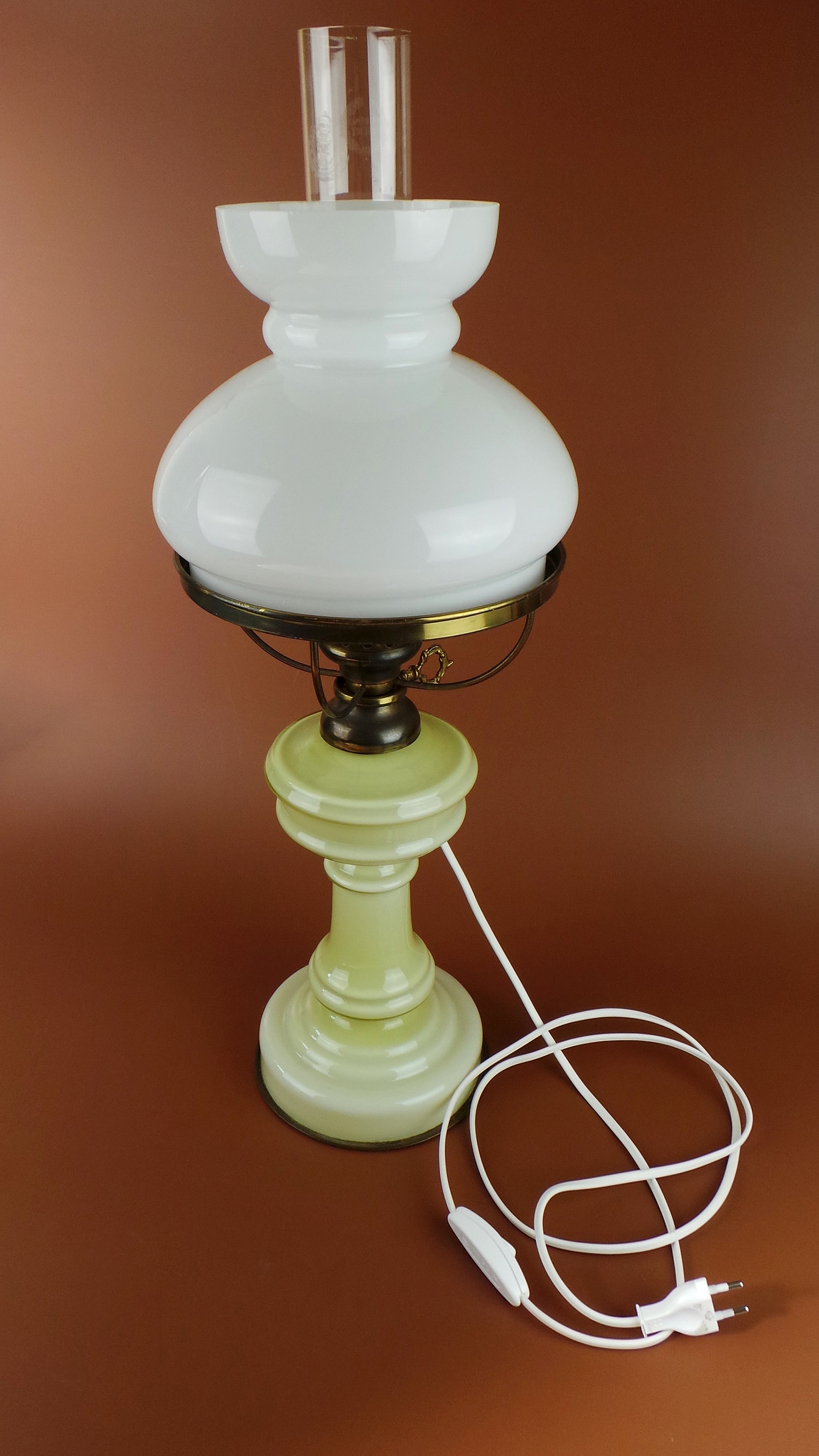Vintage Large Art Deco Working Gas Table Lamp Light Green - Etsy
