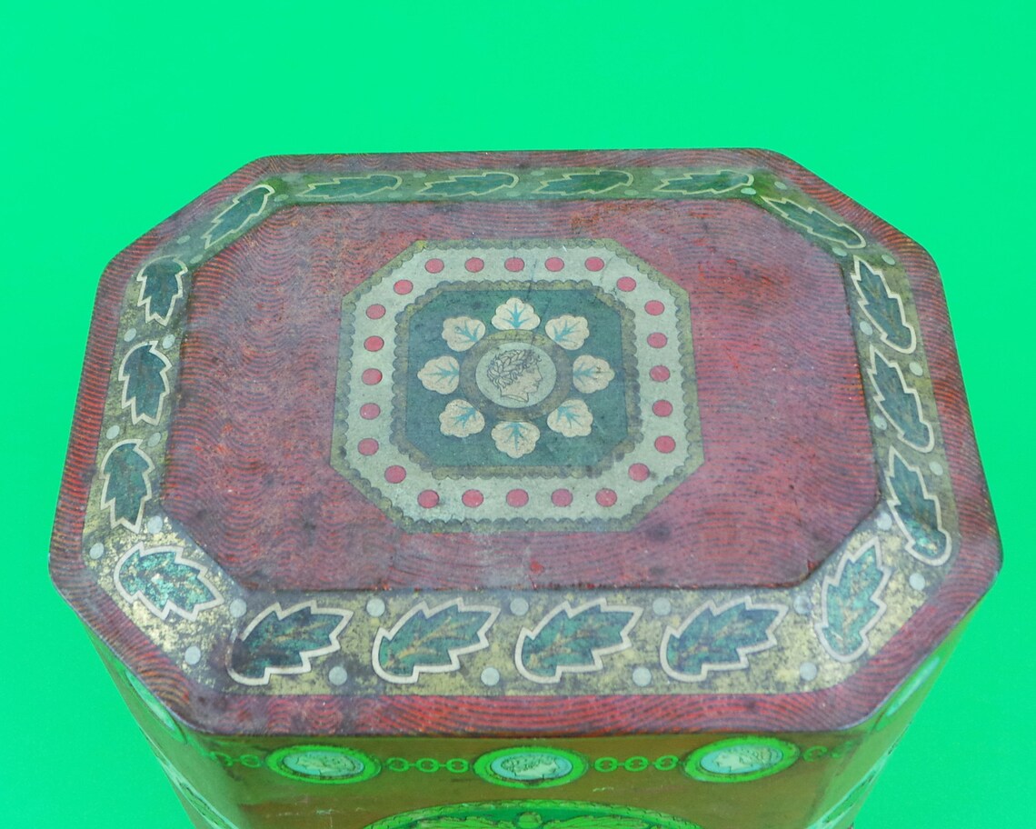 Vintage Large Tea Tin Box Old Tin Box Twinings Tea Made in - Etsy