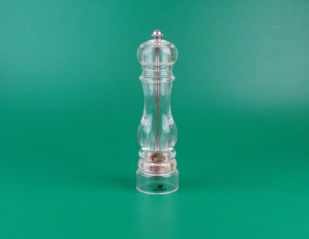 Vintage Large Clear Acrylic Salt Grinder Peugeot Collectable Plastic ...