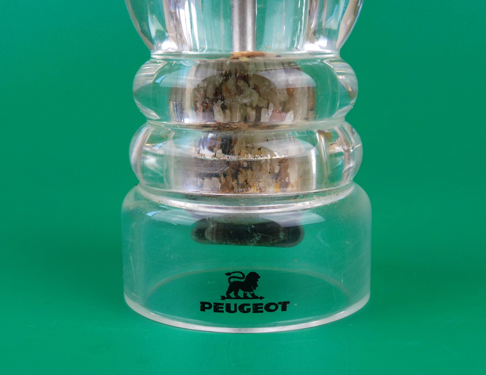 Vintage Large Clear Acrylic Salt Grinder Peugeot Collectable Plastic ...