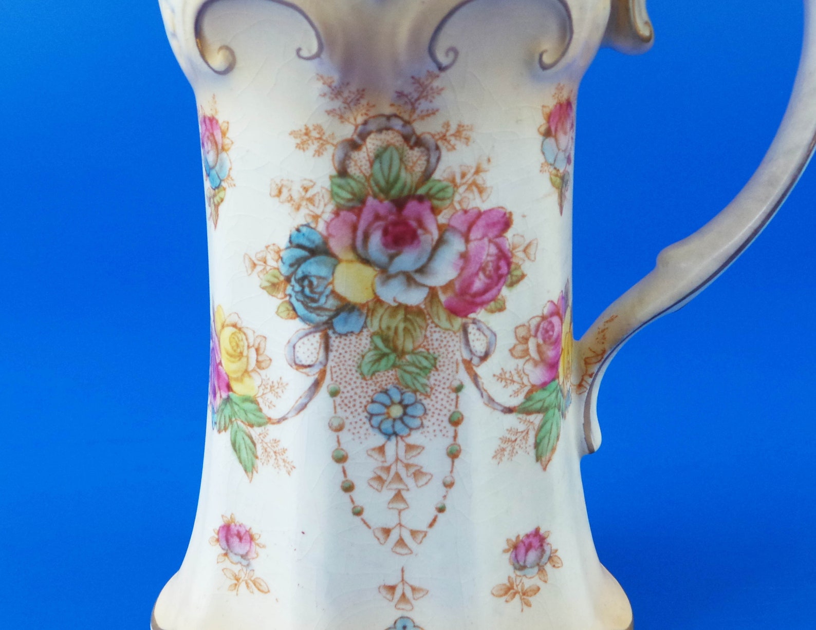 Antique Porcelain Pitcher Royal Crown Devon S.fielding & Co - Etsy