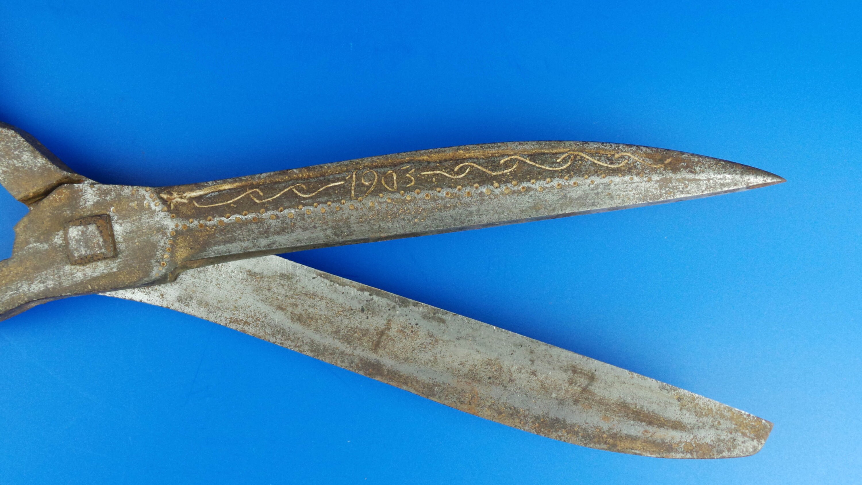 Antique Iron Hand Made Scissors Vintage Metal Hand Craft - Etsy