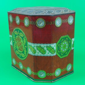 Vintage Large Tea Tin Box Old Tin Box Twinings Tea Made in - Etsy