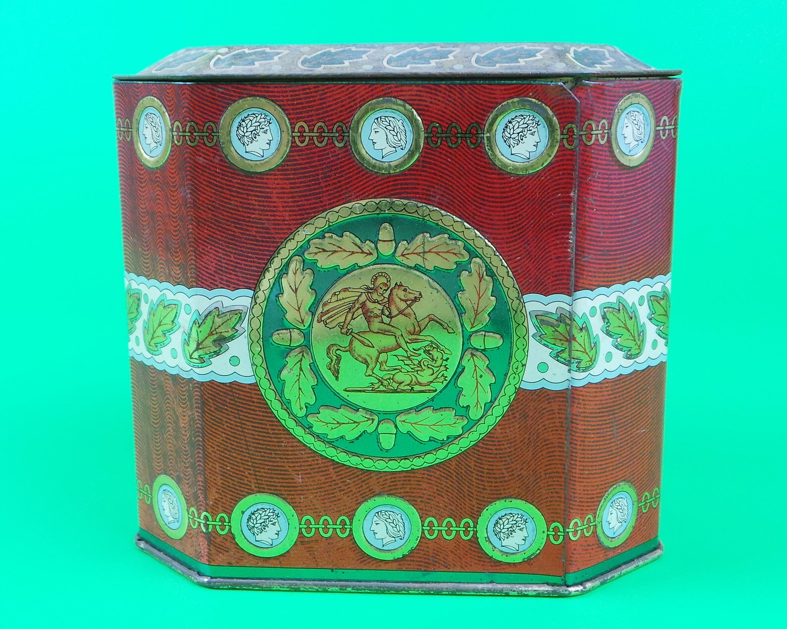 Vintage Large Tea Tin Box Old Tin Box Twinings Tea Made in - Etsy