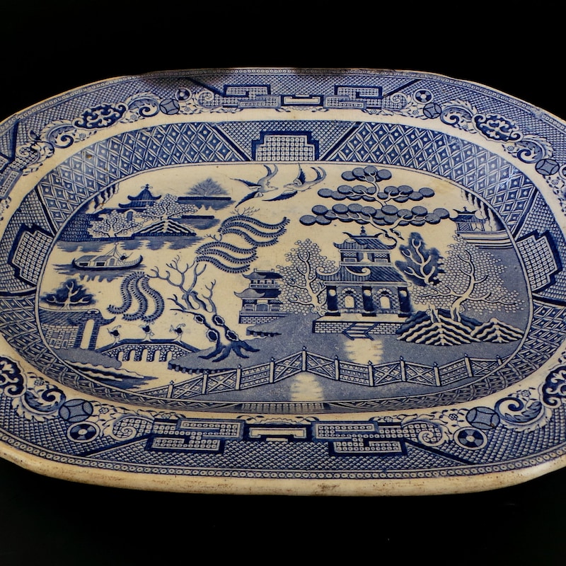 Willow Pattern Plate - Etsy