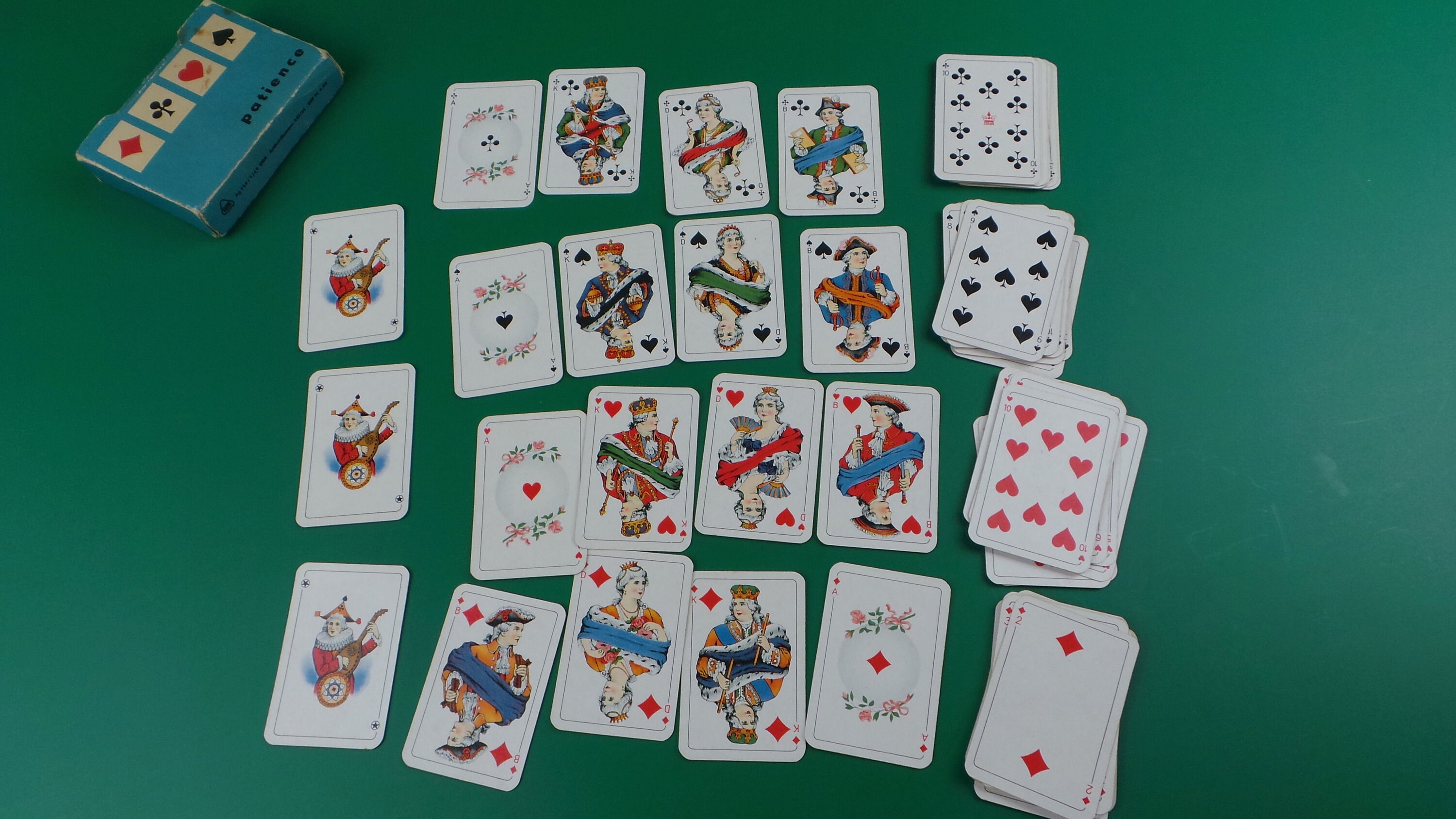 Vintage Solitaire Playing Cards Coeur Vintage Solitaire Retro - Etsy