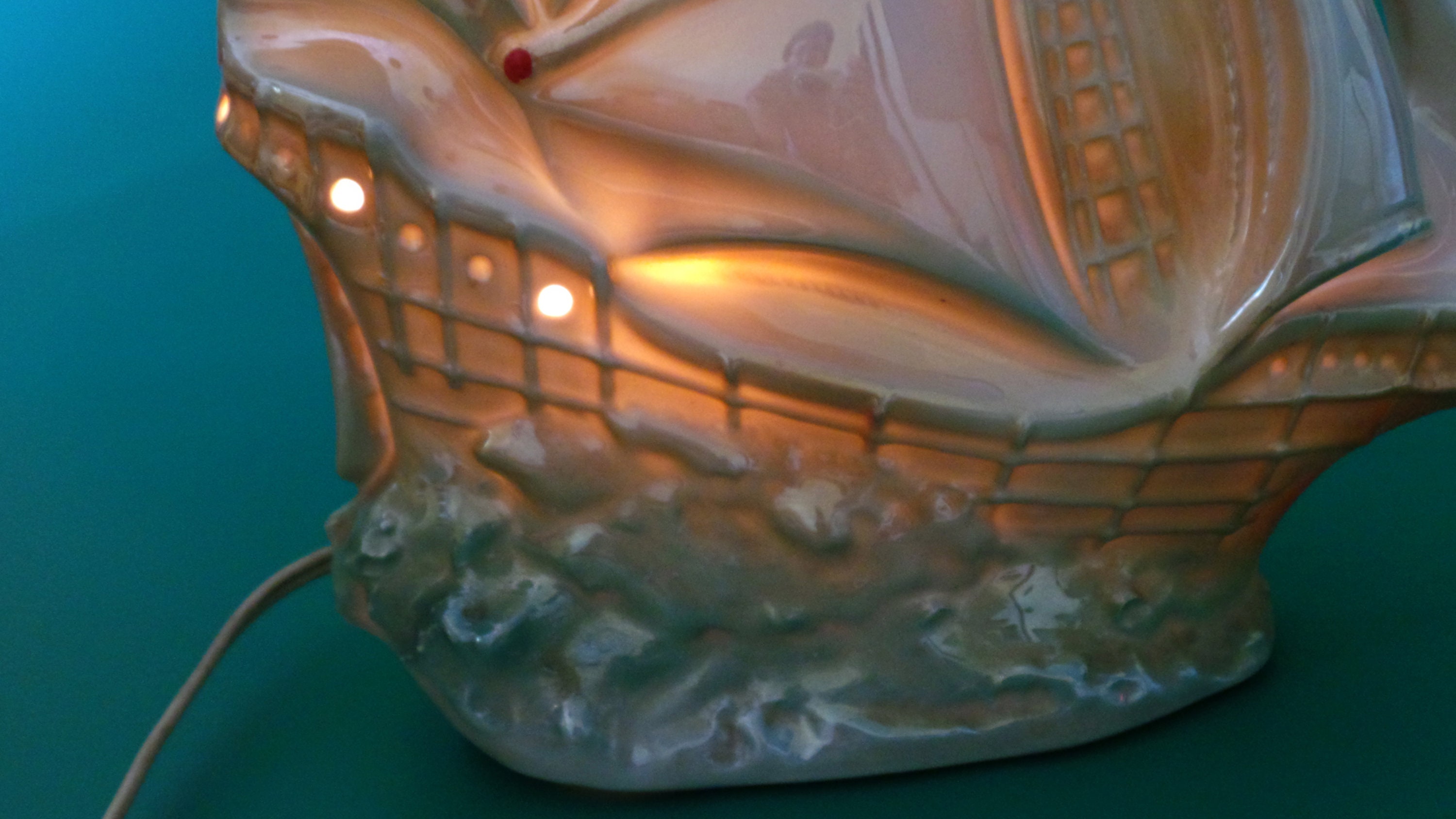 Antique Porcelain Sailing Ship Aroma Lamp Vintage Porcelain - Etsy