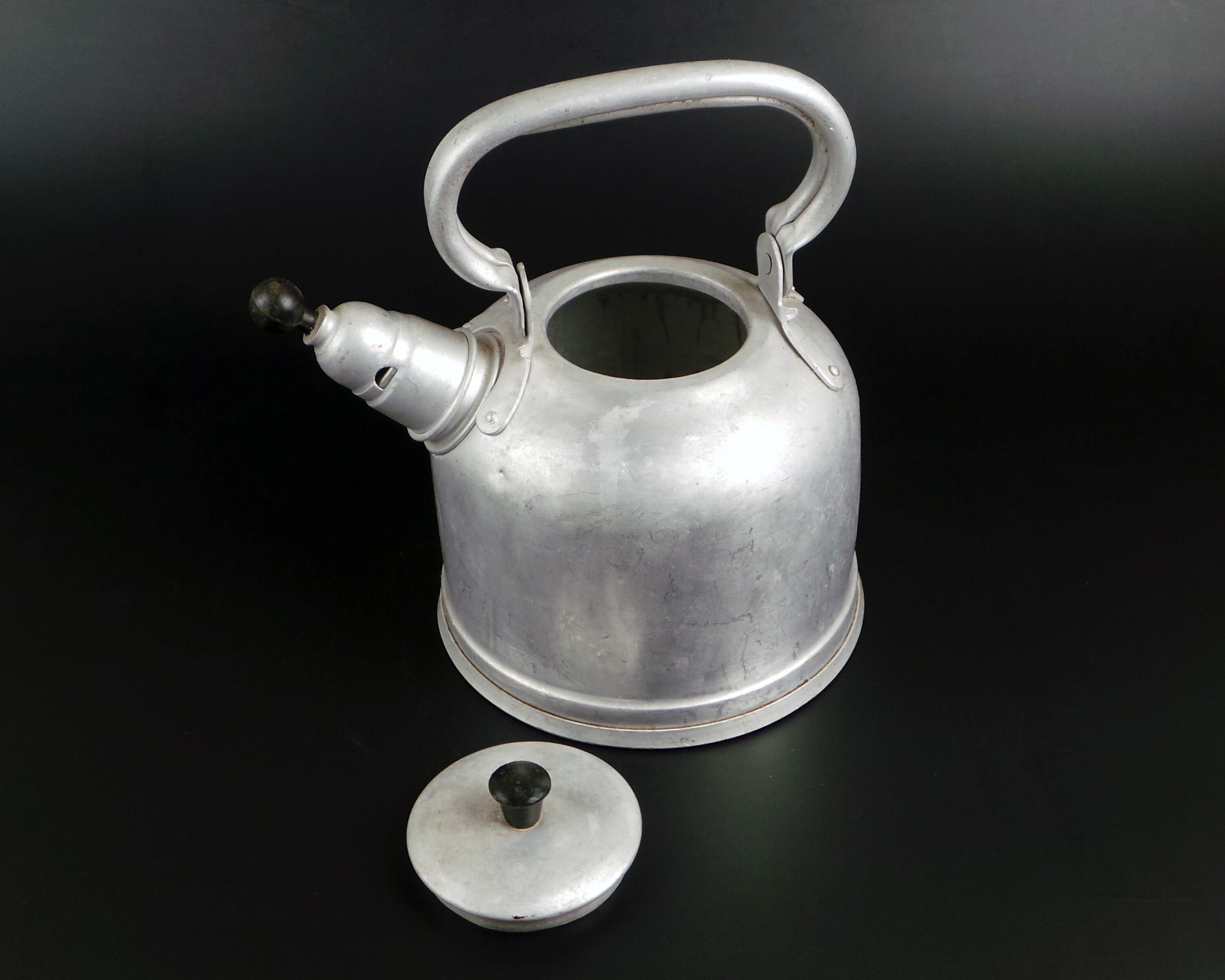 Vintage Large Aluminum Teapot Farmhouse Kettle Big Old - Etsy