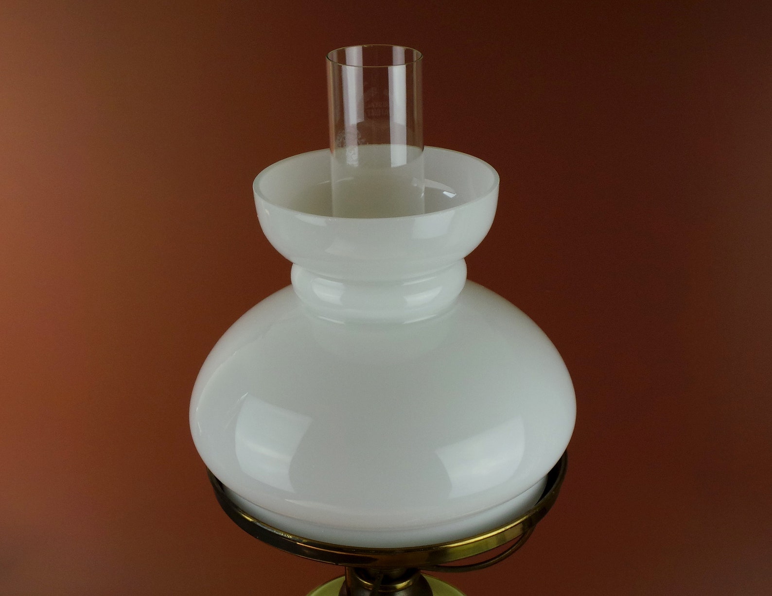 Vintage Large Art Deco Working Gas Table Lamp Light Green Porcelain ...