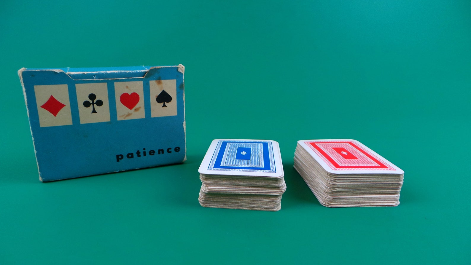 Vintage Solitaire Playing Cards Coeur Vintage Solitaire Retro - Etsy