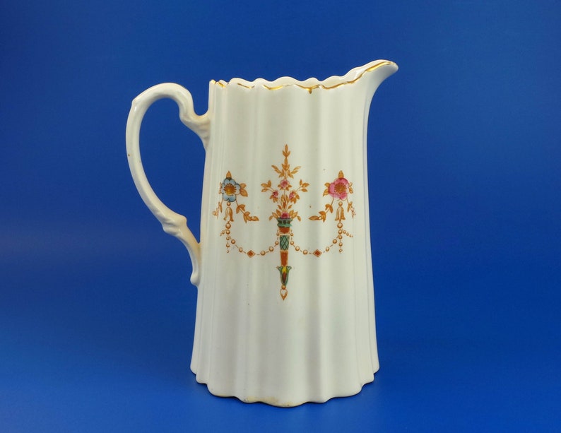 Antique White Porcelain Pitcher Royal Crown Devon S.fielding & Co ...
