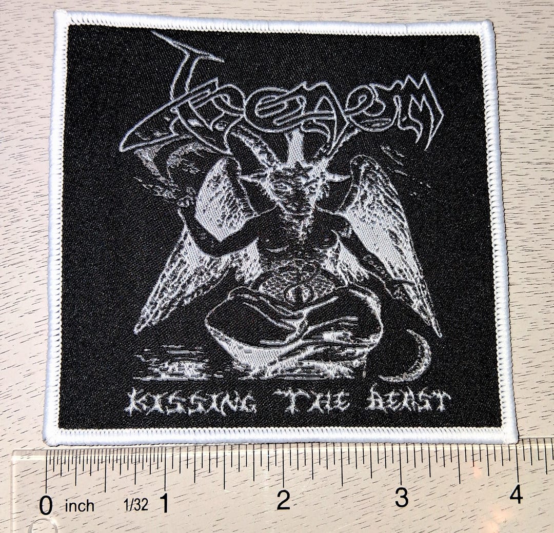 Venom Kissing the Beast White Border Woven Patch - Etsy