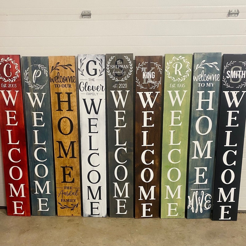 Personalized Welcome Signs - Etsy