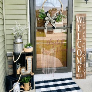 Personalized Porch Sign 4 FT 5 FT Leaning Sign Porch Decor Last Name ...