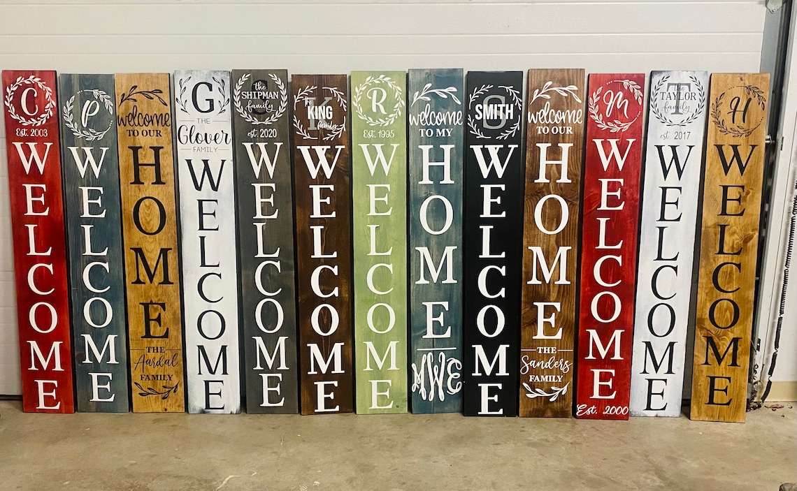 Personalized Porch Sign 4 FT 5 FT Leaning Sign Porch - Etsy