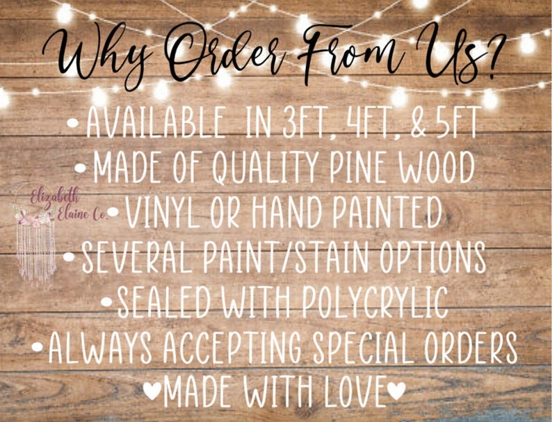 Personalized Porch Sign | 4 FT | 5 FT | Leaning Sign | Porch Decor ...