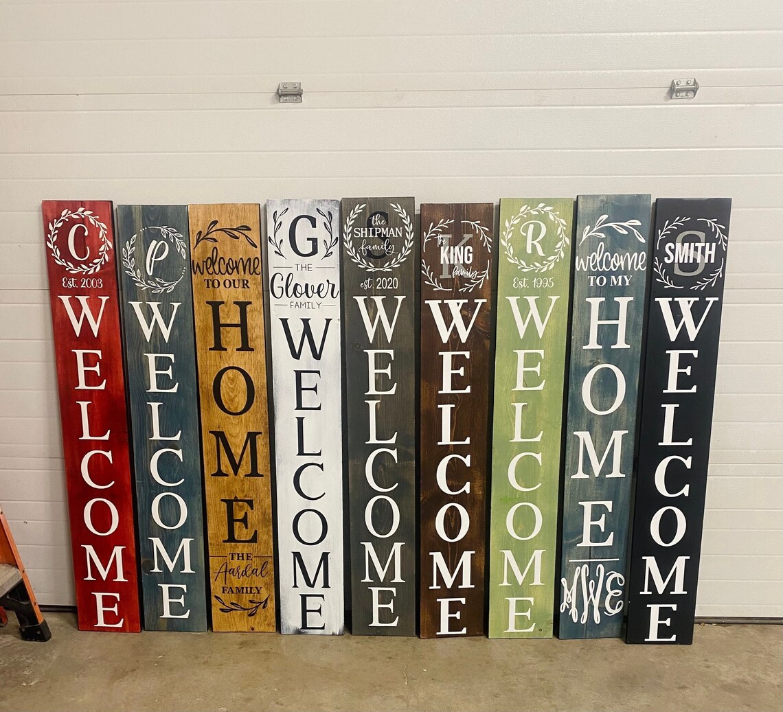 Personalized Porch Sign 4 FT 5 FT Leaning Sign Porch - Etsy
