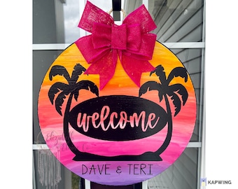 Tie Dye Welcome Sign - Etsy