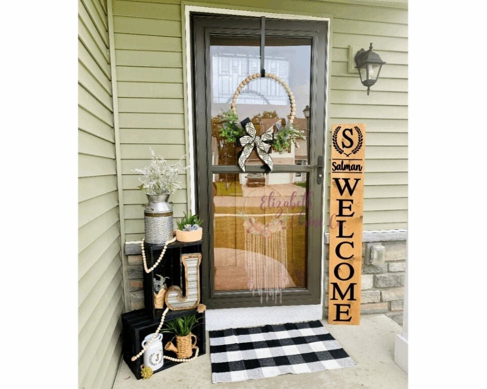 Personalized Porch Sign 4 FT 5 FT Leaning Sign Porch | Etsy