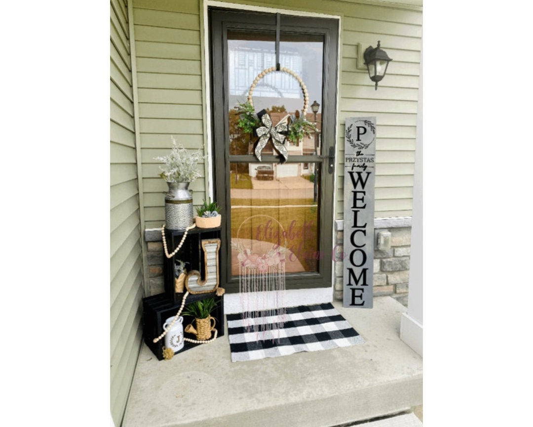 Personalized Porch Sign | 4 FT | 5 FT| Leaning Sign | Porch Decor ...