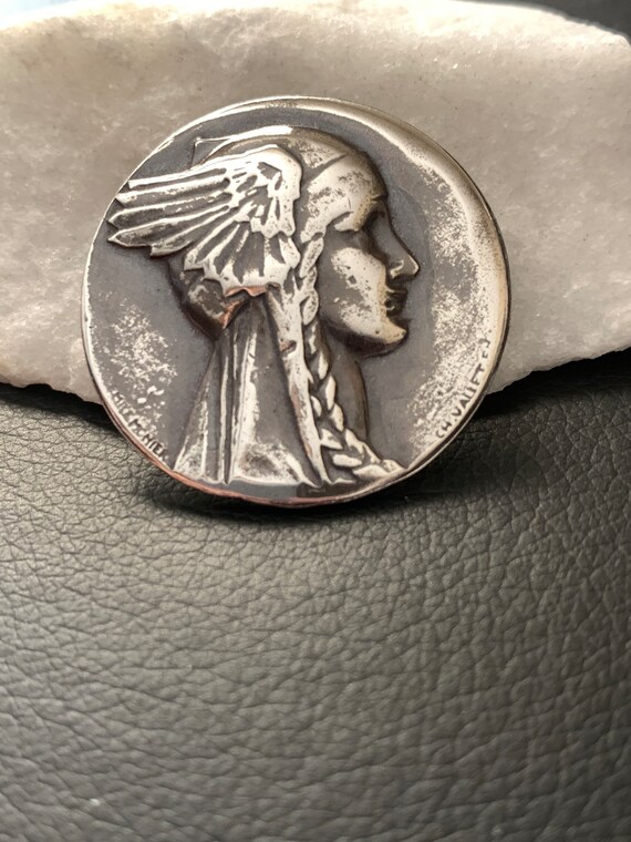 Valkyrie Necklaceart Deco Valkyrie Fine Silver - Etsy