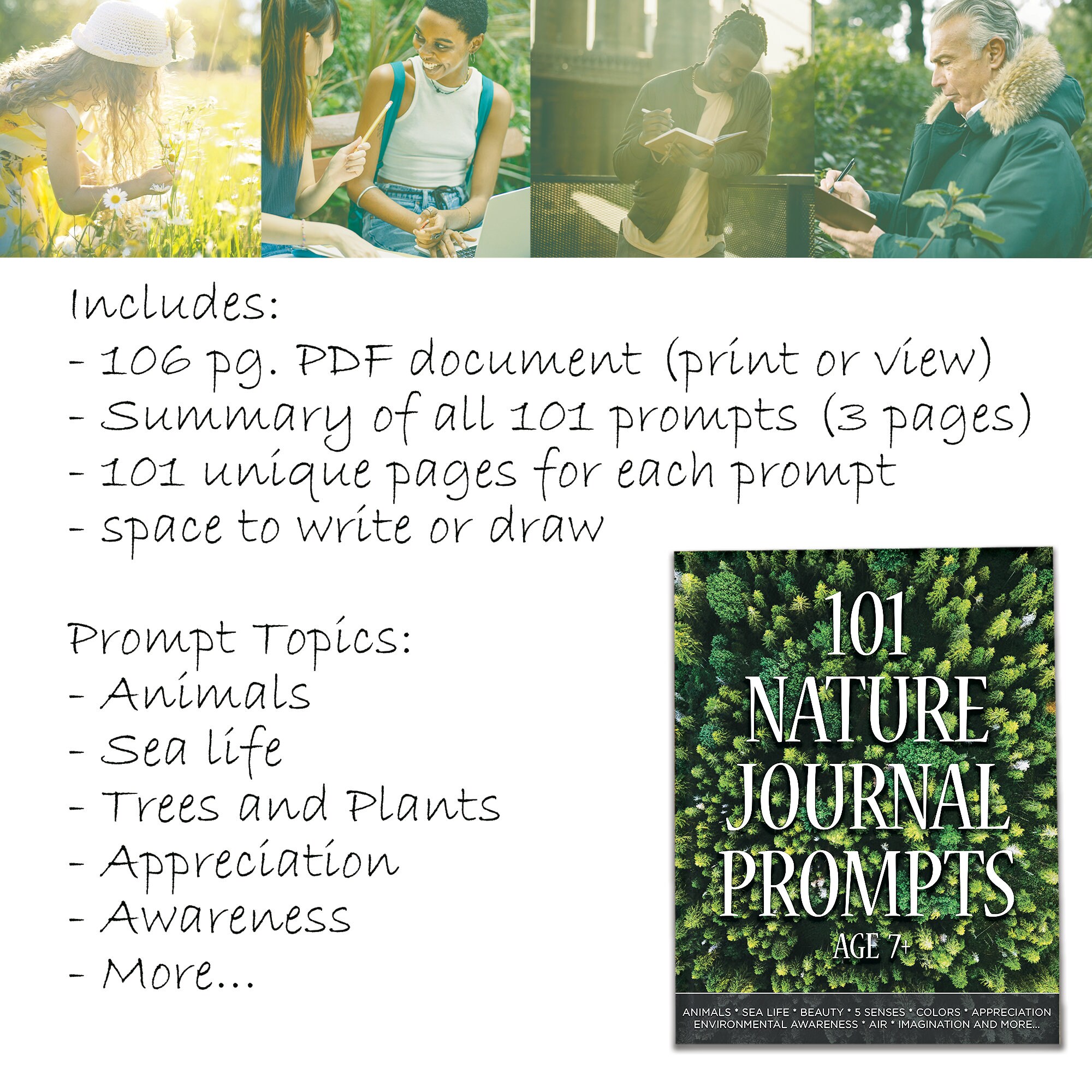 Nature's Playground: 101 Journal Prompts to Explore and Connect With ...