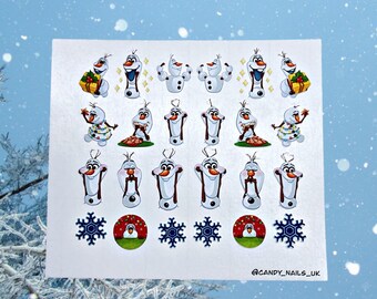 Frozen Nail Decals - Etsy