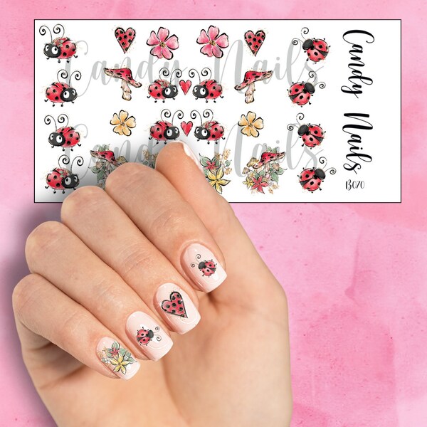 Bug Nail Decals - Etsy