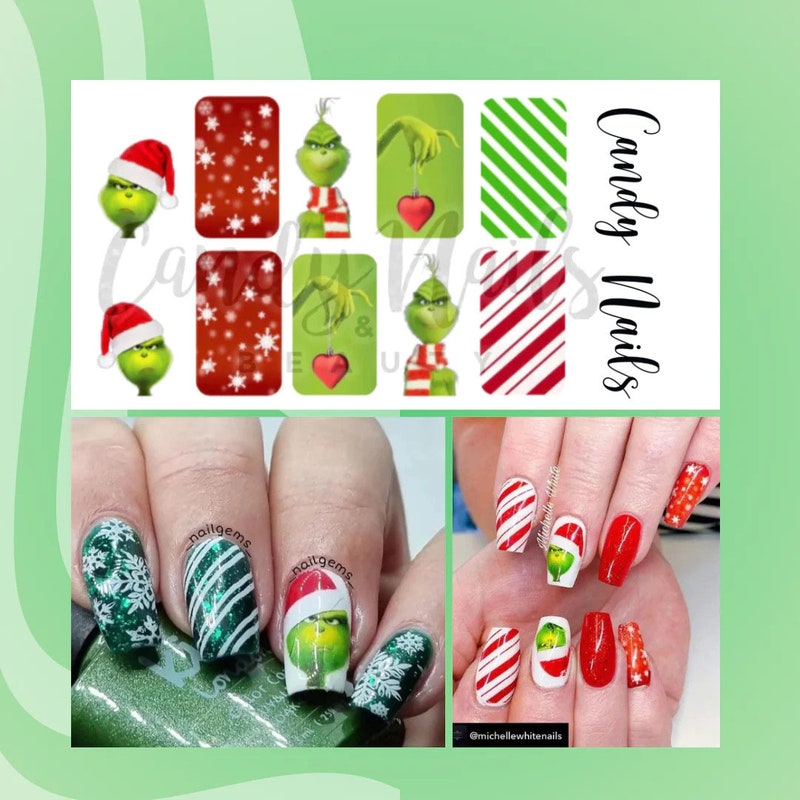 Grinch Faces for Decal - Etsy