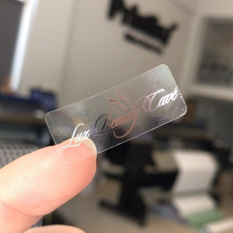 Silver Foil Clear Stickers Clear Transparent Stickers Silver - Etsy