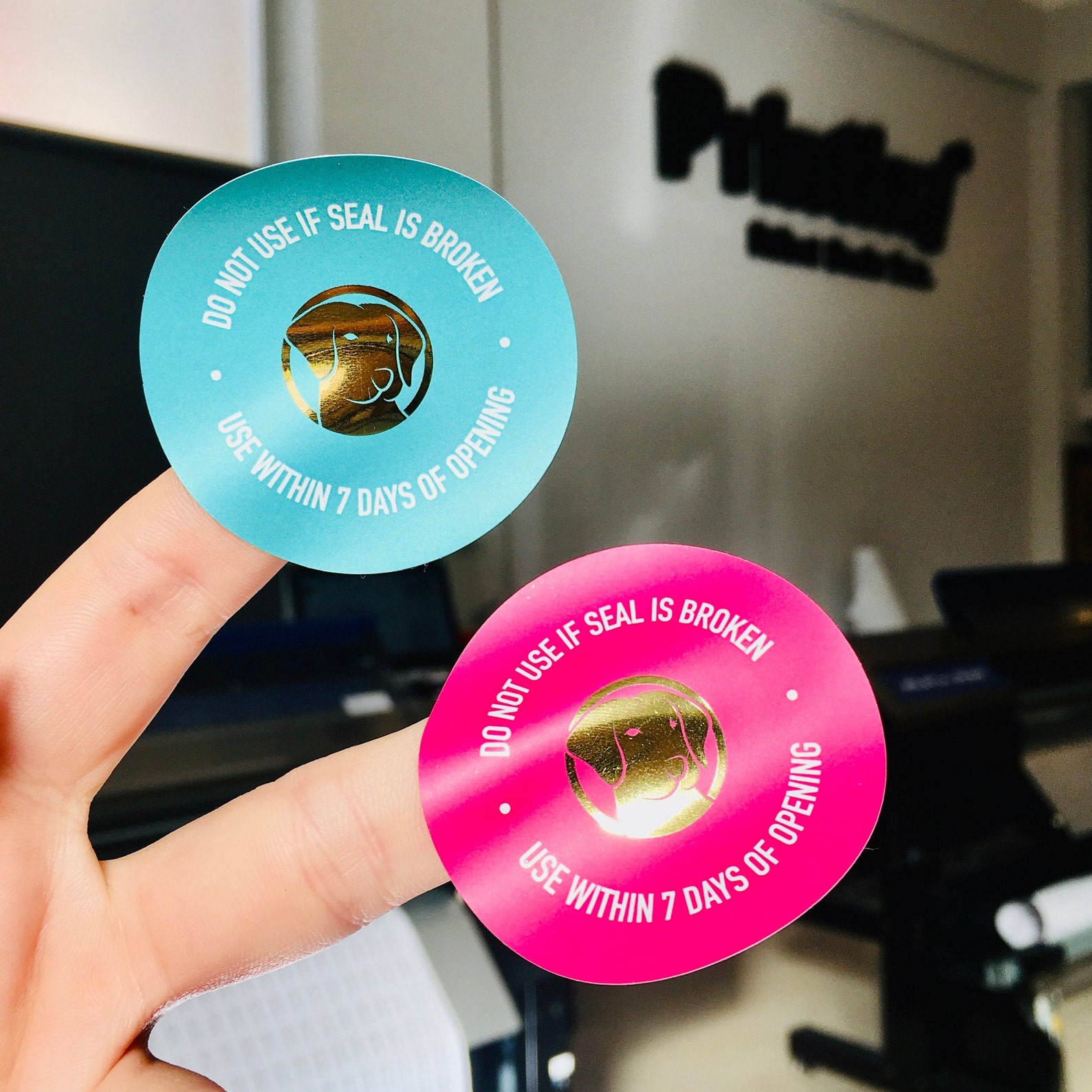 Gold Foil Stickers, Gold Labels, Gold Foil Printing, Custom Stickers ...