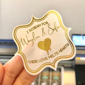 Gold Foil Printing, Gold Custom Stickers, Any Shape Custom Stickers ...