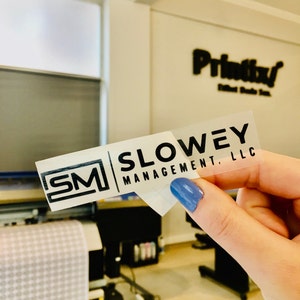 50 Pieces of Custom Vinyl Transfer Stickers, Shape to Cut, Your Logo or ...