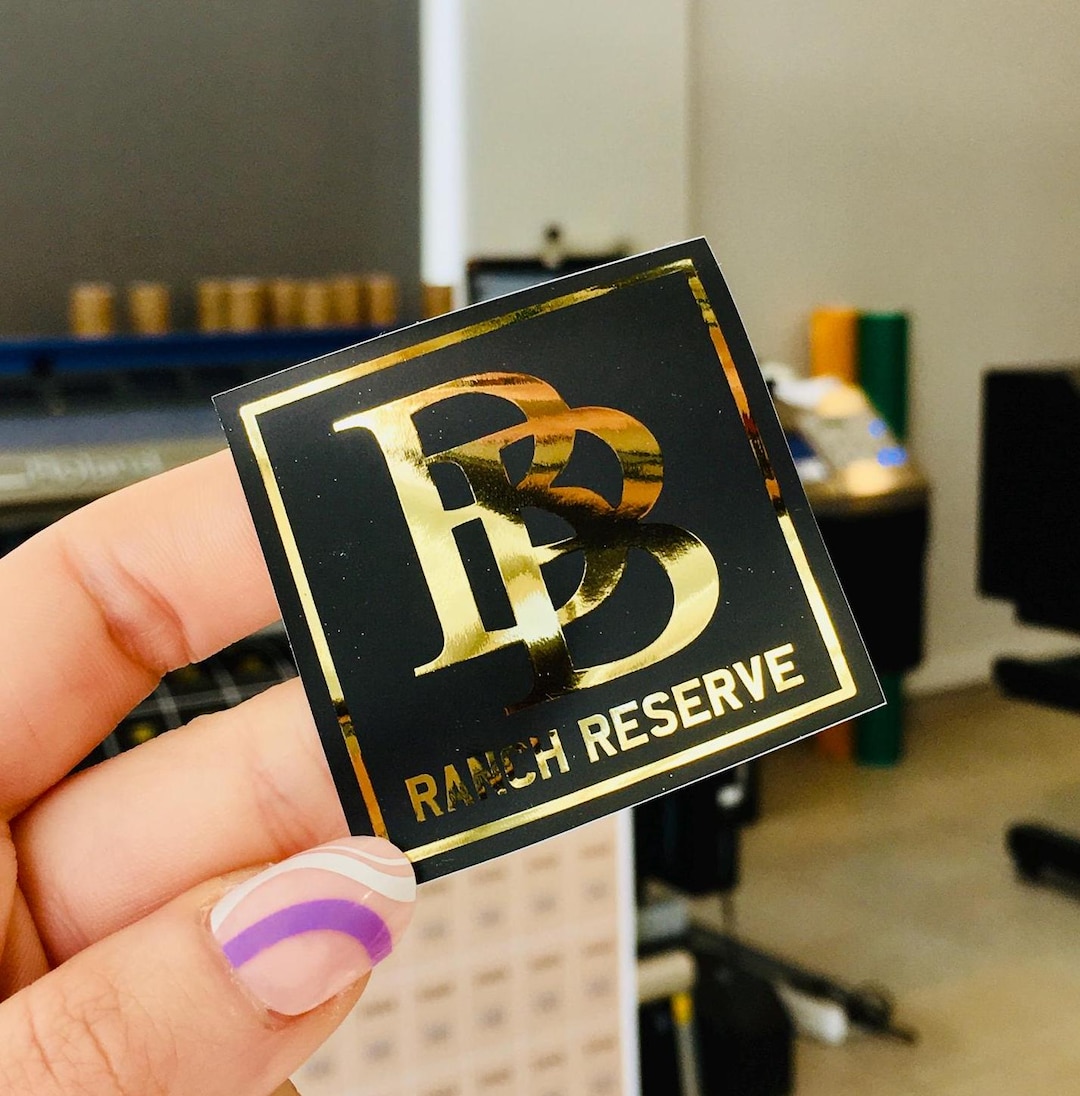 Gold Foil Printing, Gold Custom Stickers, Any Shape Custom Stickers ...